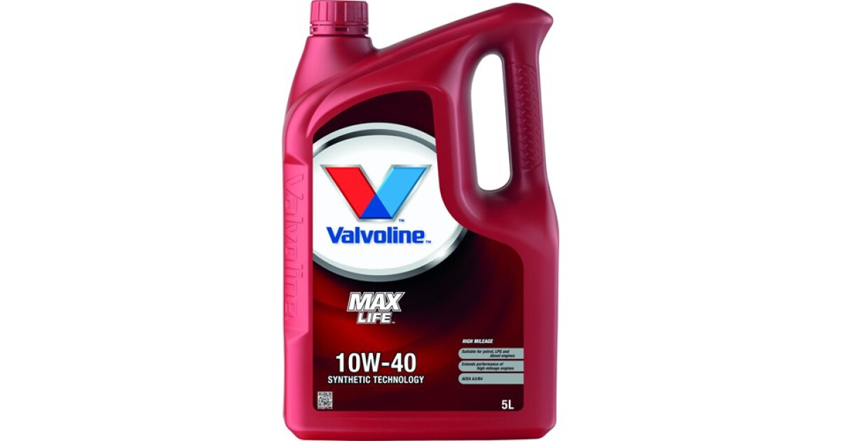 Valvoline Maxlife 10W-40 5L | Valvoline Moottoriöljyt » Jimmy's Garage