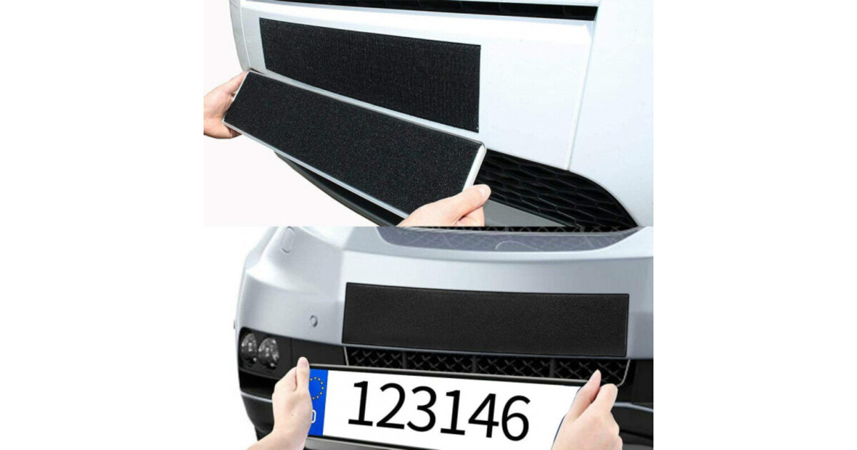 Velcro Rekisterikilven kiinnikkeet 2 kpl » Jimmy's Garage